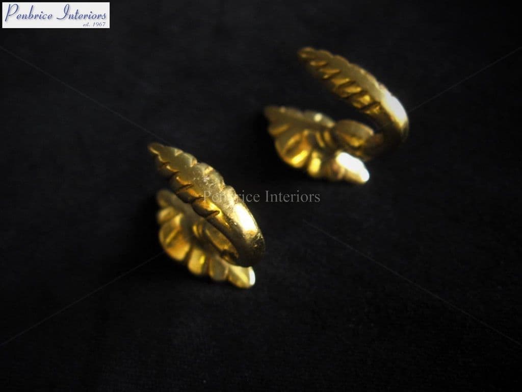 10 Solid Brass Tassel Hooks Builders Wall Egypt Cup Diy Hook 3cm Projection New